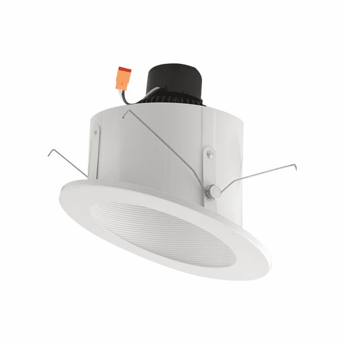 Elco EL713CT5W Modern White 15W 6 Inch Sloped Ceiling Baffle Recessed ...