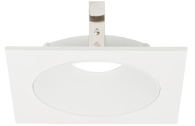 Elco ELK4216W Pex Modern All White 4 Inch Square Shallow Recessed Can ...