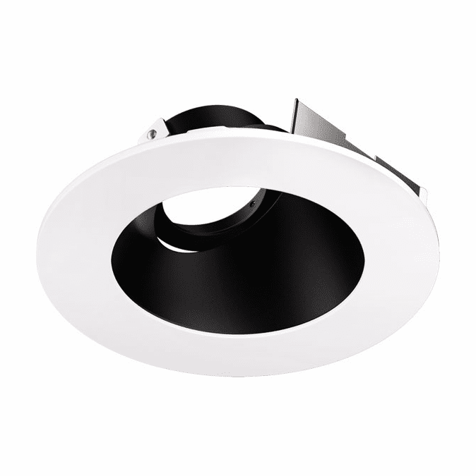 Elco ELK4357B Koto Contemporary Black w/ White Trim Ceiling Recessed ...