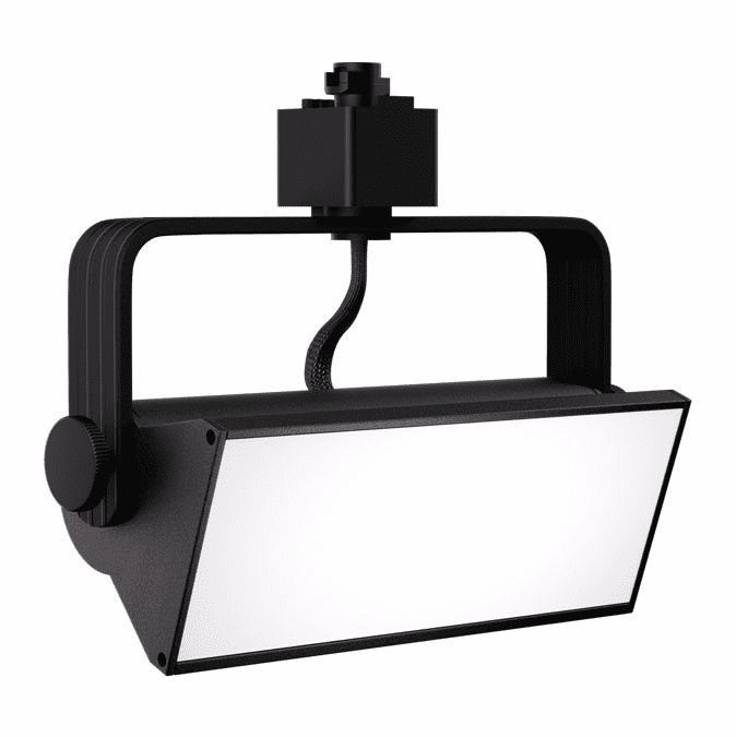 Elco ETWCT3B Pipe Modern Black LED Wall Wash Track Light Head - ELC-ETWCT3B