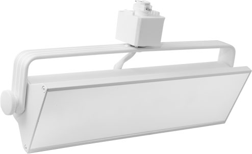 Elco ETWCT3W Pipe Contemporary White LED Wall Wash Track Light Head ...