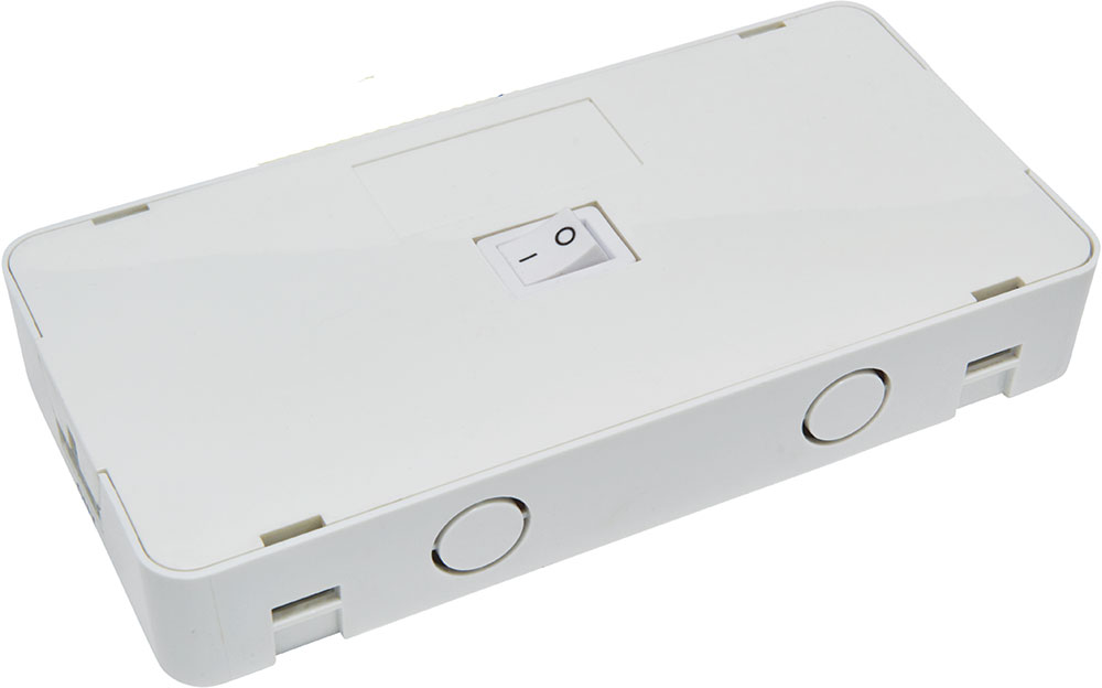 Elco EUDJBX Sage Modern White Junction Box with on/off Switch - ELC-EUDJBX