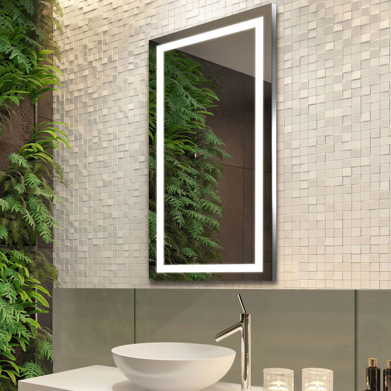 Electric Mirror AMB-2330-RT Ambiance Modern LED Right Hinge Mirror ...