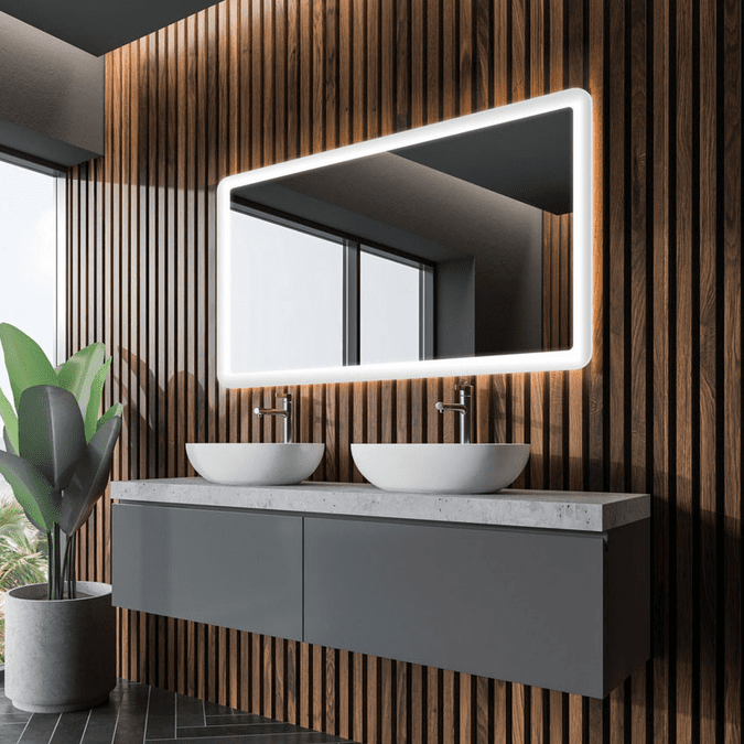 Electric Mirror EYL-6036 Eyla Modern LED Rectangular Wall Mounted ...