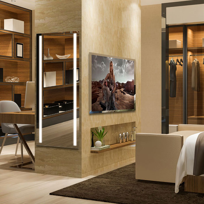 Electric Mirror FUS-2660 Fusion Contemporary LED Wardrobe Mirror - EMI ...