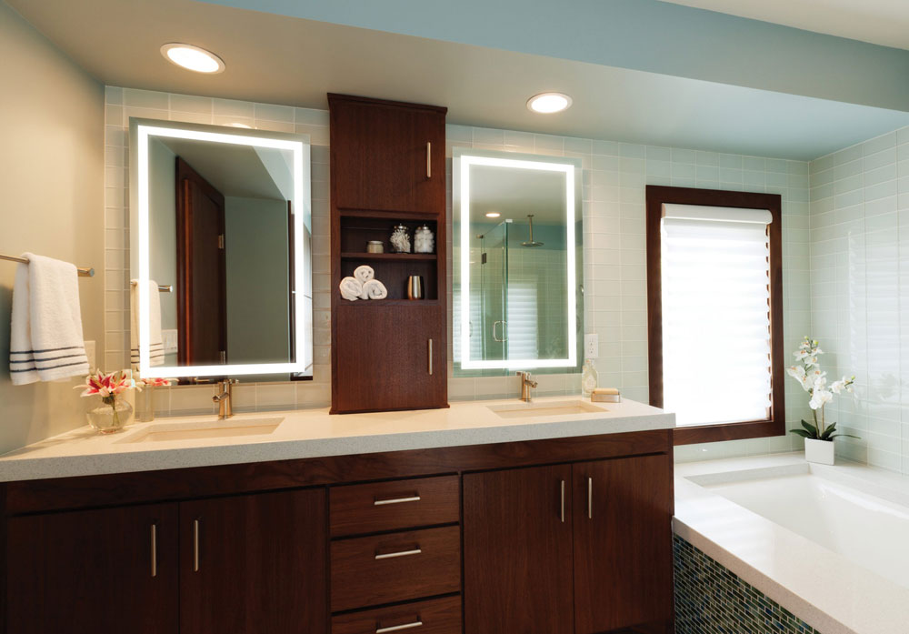 Electric Mirror INT-3642 Integrity Modern LED Rectangular Wall Mirror ...