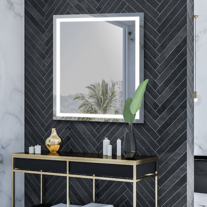 Electric Mirror INT-3642 Integrity Modern LED Rectangular Wall Mirror ...