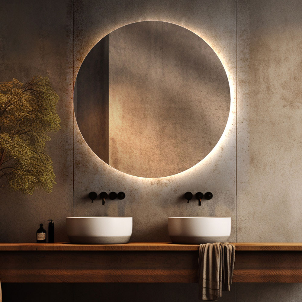 Electric Mirror LUN-48 Luna Modern LED Wall Mounted Mirror - EMI-LUN-48