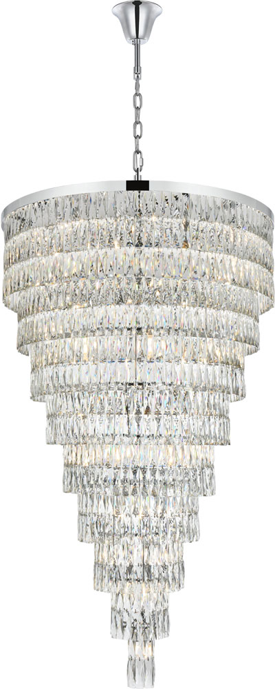 Elegant 1060SR41C Josephine Chrome Foyer Light Fixture - ELE-1060SR41C