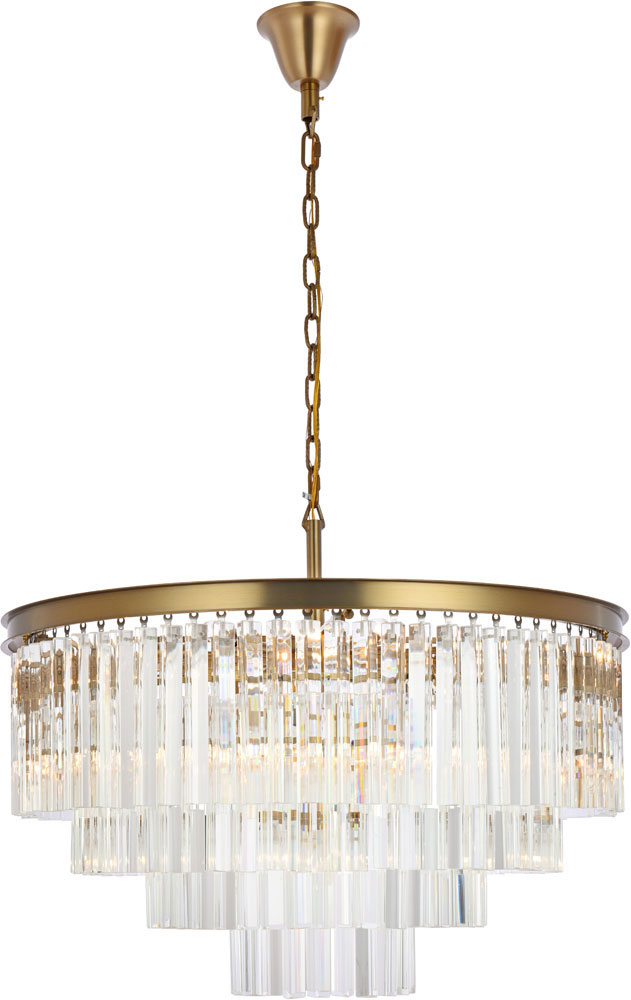 Elegant 1201D32SG/RC Sydney Satin Gold 32" Pendant Lighting - ELE ...