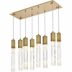 Elegant 2088G26C Aurora Chrome and Clear LED Multi Drop Lighting - ELE ...