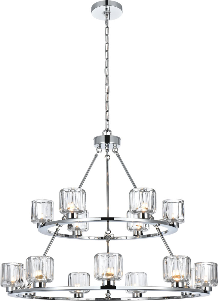 Elegant 5100L236C Cadence Modern Chrome Lighting Chandelier - ELE-5100L236C