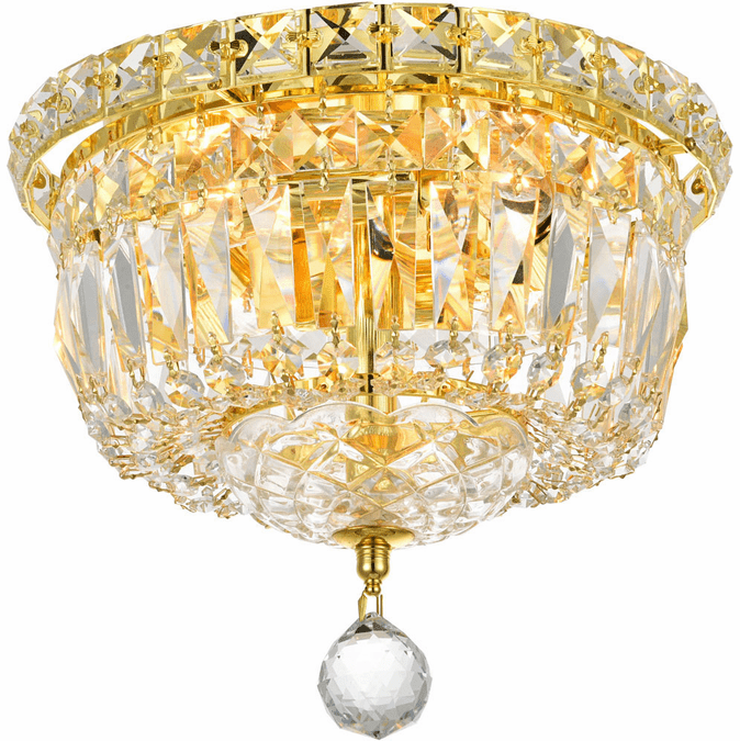 Elegant LD2528F10G Wiley Gold Ceiling Light Fixture - ELE-LD2528F10G