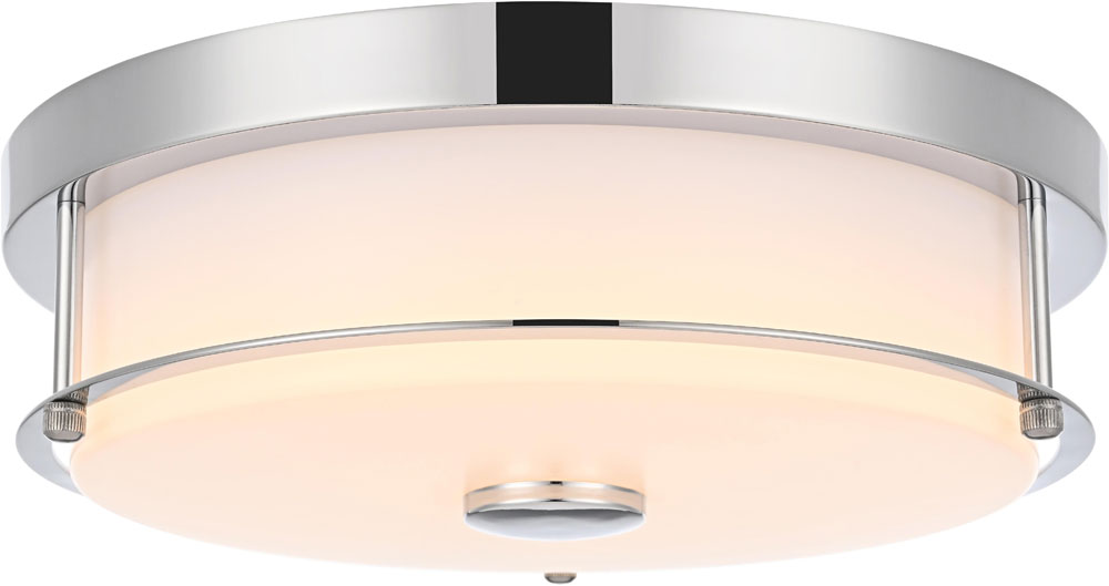 Elegant LD304F12C Kolson Modern Chrome LED 12" Ceiling Light Fixture ...