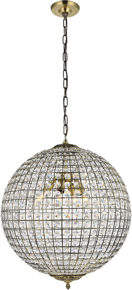 Elegant LD5027 Earlene Antique Bronze 20" Pendant Lighting - ELE-LD5027