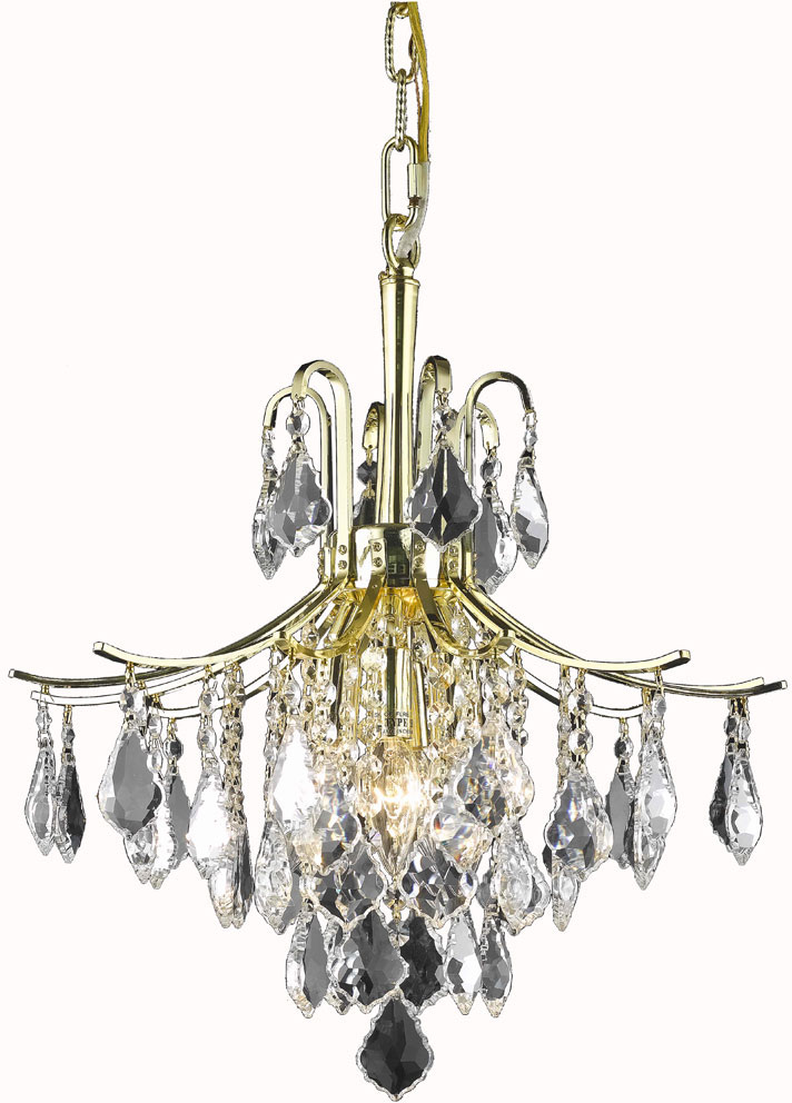 Elegant LD8100D16G Amelia Gold Drop Lighting Fixture - ELE-LD8100D16G