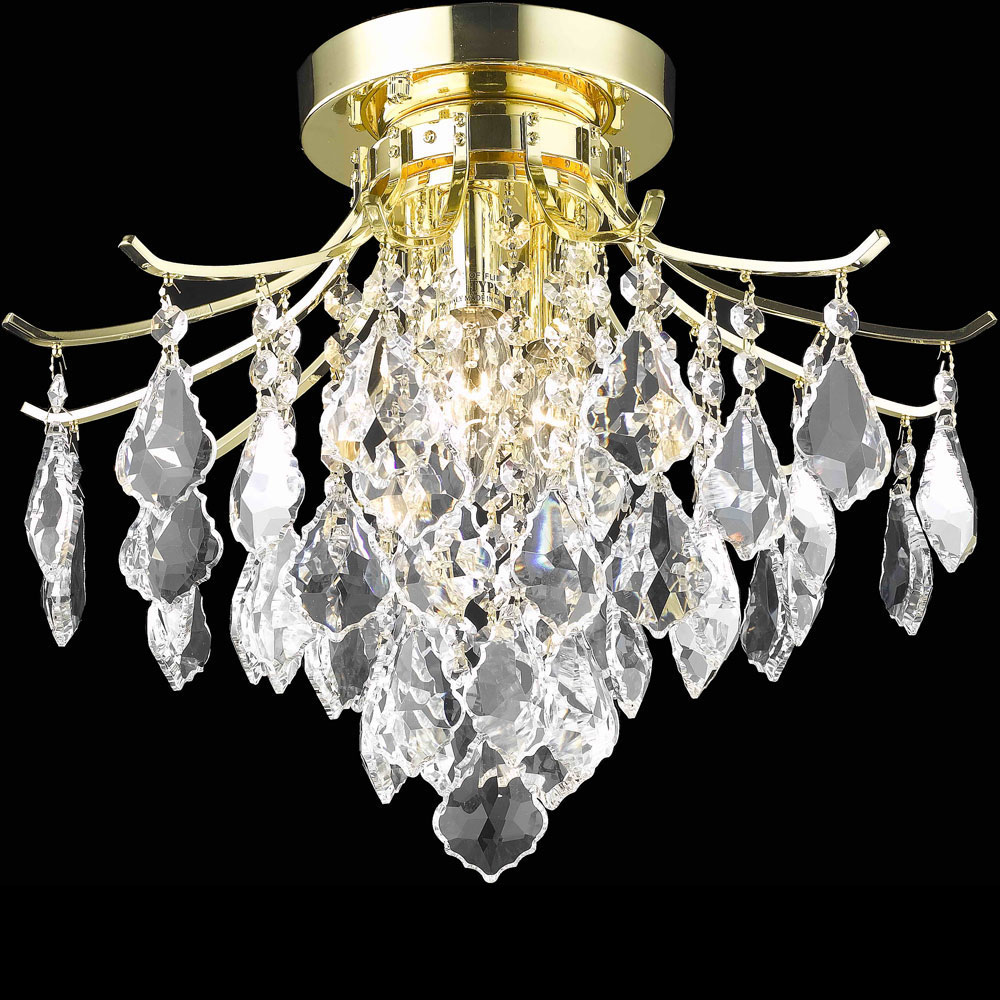 Elegant LD8100F16G Amelia Gold 16" Ceiling Lighting Fixture - ELE ...