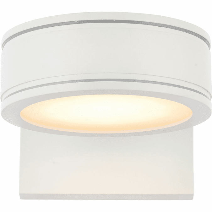 Elegant LDOD4018WH Raine Contemporary White LED Outdoor Wall Sconce ...