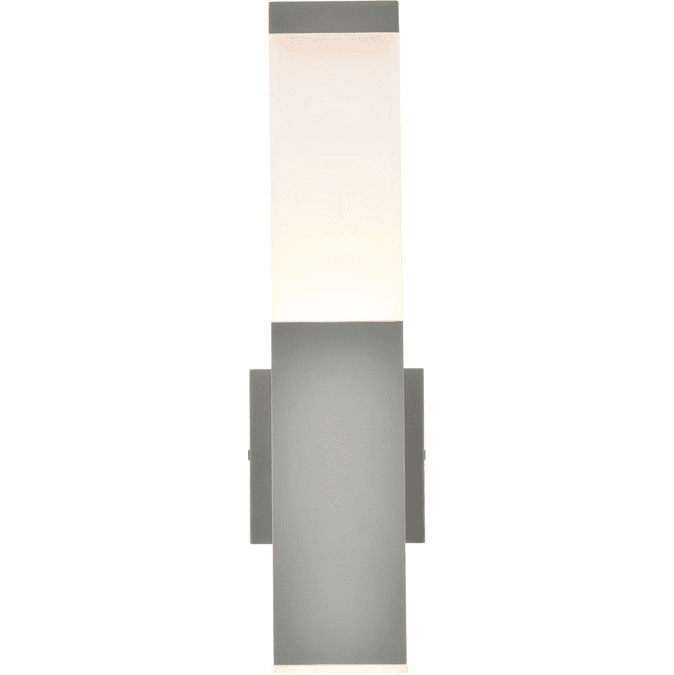 Elegant LDOD4021S Raine Modern Silver LED Outdoor Wall Lighting Sconce ...
