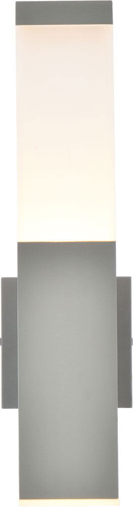 Elegant LDOD4021S Raine Modern Silver LED Outdoor Wall Lighting Sconce ...