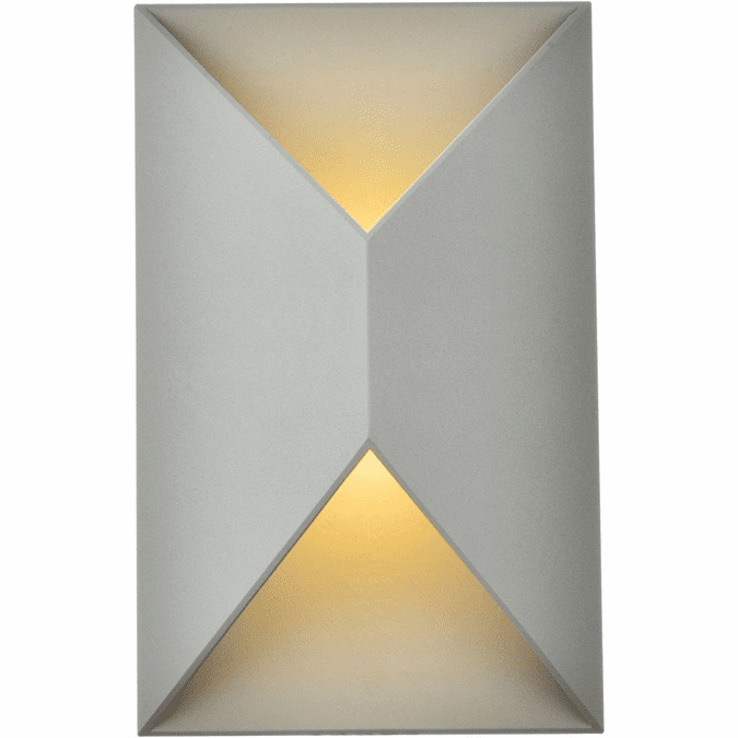 Elegant LDOD4022S Raine Modern Silver LED Outdoor Wall Lighting Fixture ...