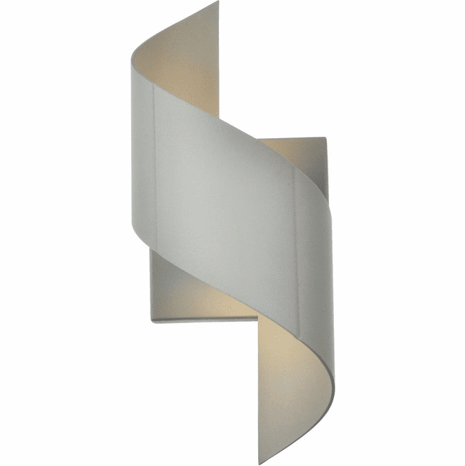 Elegant LDOD4034S Raine Modern Silver LED Outdoor Wall Light Sconce ...
