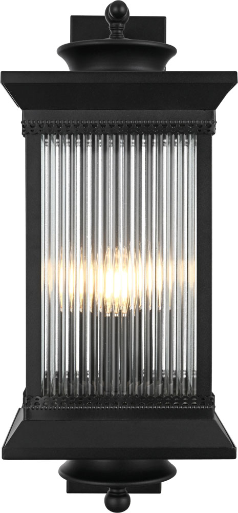 Elegant OD316W24BK Collins Contemporary Black 23.5" Outdoor Lighting ...