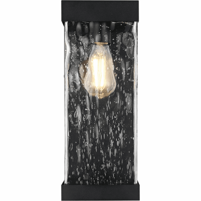 Elegant OD371W16BK Thompson Modern Black Outdoor Lighting Wall Sconce ...