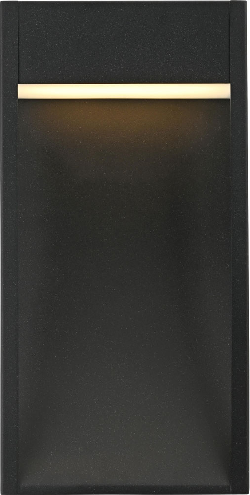 Elegant OD504W15BK Adriel Contemporary Black LED Exterior Wall Lighting ...