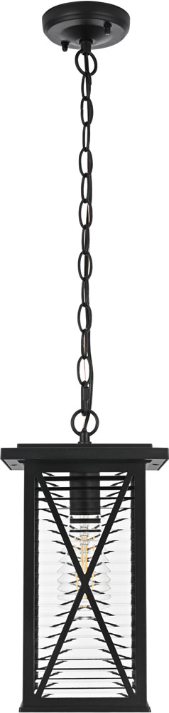 Elegant OD607H14BK Jada Modern Black Exterior Lighting Pendant - ELE ...