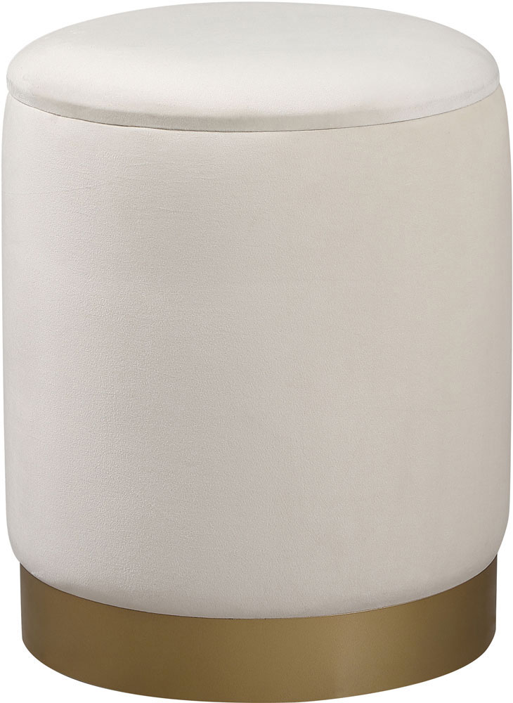Elegant OT1015BGE Ozman Modern Beige Ottoman - ELE-OT1015BGE