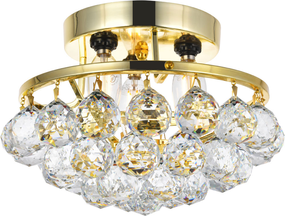 Elegant V9805F10G/RC Corona Chrome 10" Ceiling Lighting - ELE-V9805F10G-RC