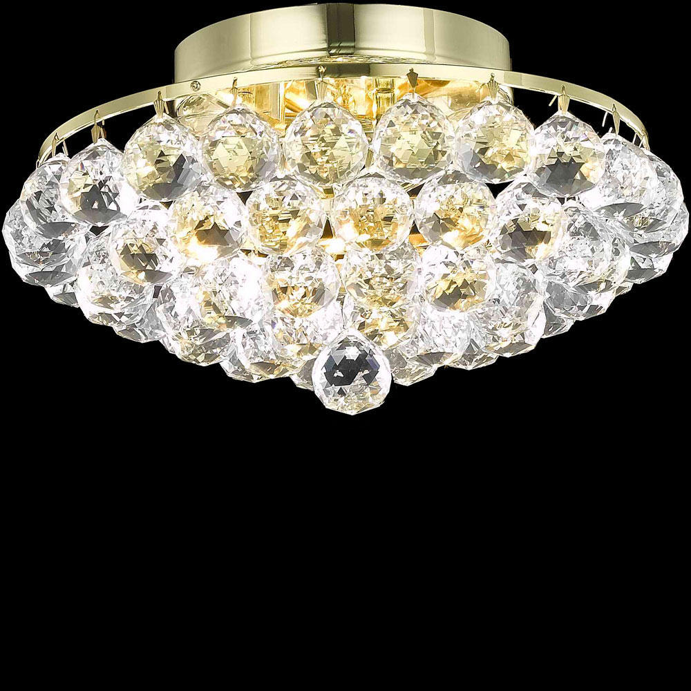 Elegant V9805F14G/RC Corona Chrome 14" Ceiling Lighting - ELE-V9805F14G-RC
