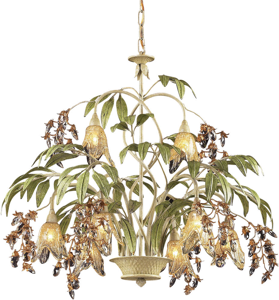 Elk Home 86054 Huarco Rustic Sage Green Halogen Chandelier Light - EKH ...