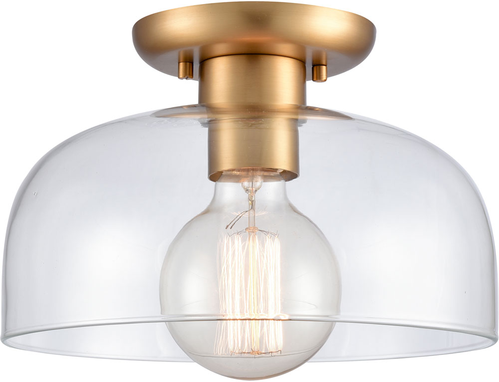 Elk Home 89954/1 Brewer Contemporary Brushed Gold Ceiling Light Fixture ...