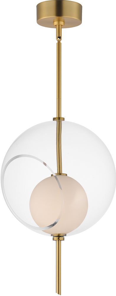 ET2 E11092-10NAB Martini Contemporary Natural Aged Brass LED Mini Drop ...