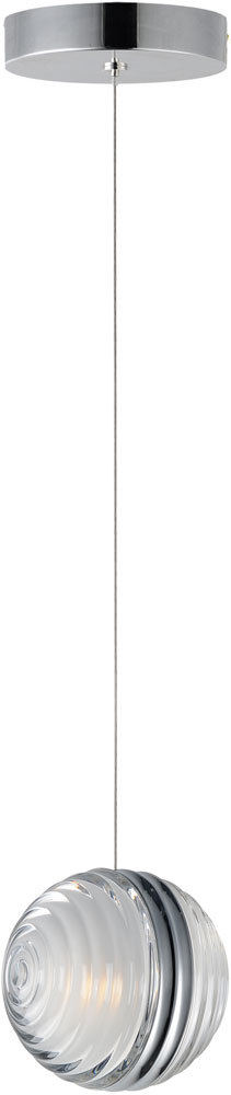 ET2 E24691-75PC Pulse Contemporary Polished Chrome LED Mini Pendant ...