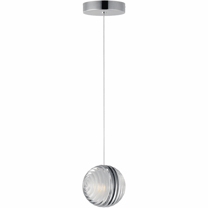 ET2 E24691-75PC Pulse Contemporary Polished Chrome LED Mini Pendant ...