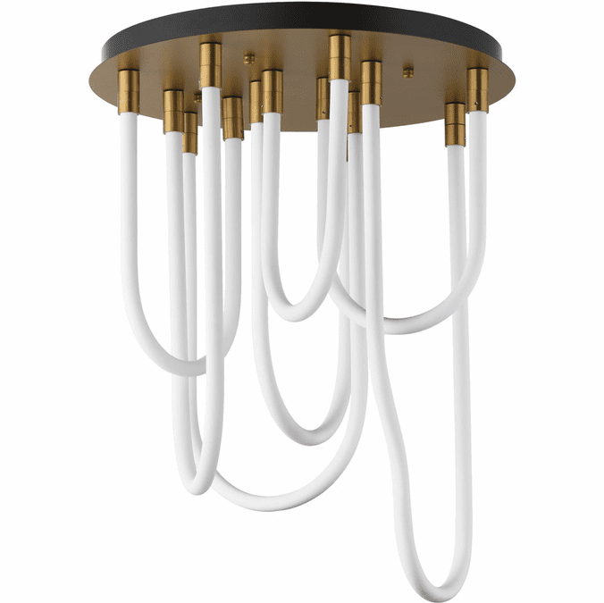 ET2 E24987-NAB Soleil Contemporary Natural Aged Brass LED Ceiling ...