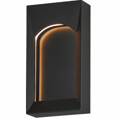ET2 E30275-BK Brasilia Modern Black LED Outdoor Sconce Lighting - ET-E30275-BK