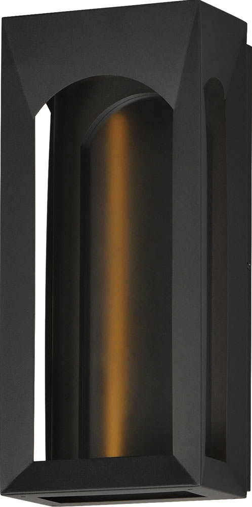 ET2 E30275-BK Brasilia Modern Black LED Outdoor Sconce Lighting - ET-E30275-BK