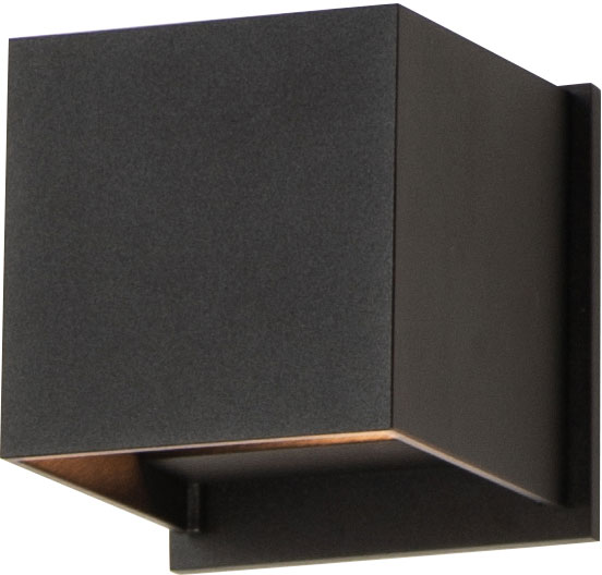 ET2 E41308-BK Alumilux Cube Modern Black LED Exterior Lamp Sconce - ET ...