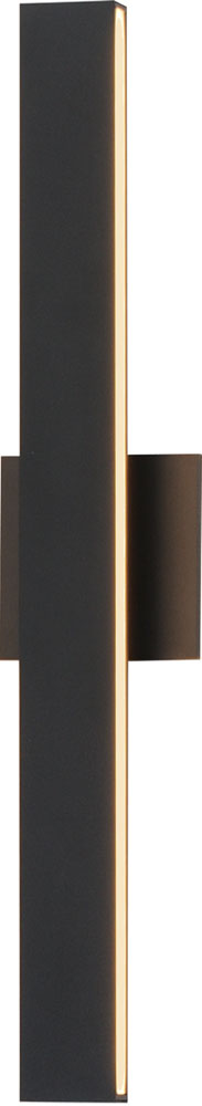 ET2 E42362-BK Alumilux Sideline Modern Black LED 24" Outdoor Wall Light Sconce - ET-E42362-BK