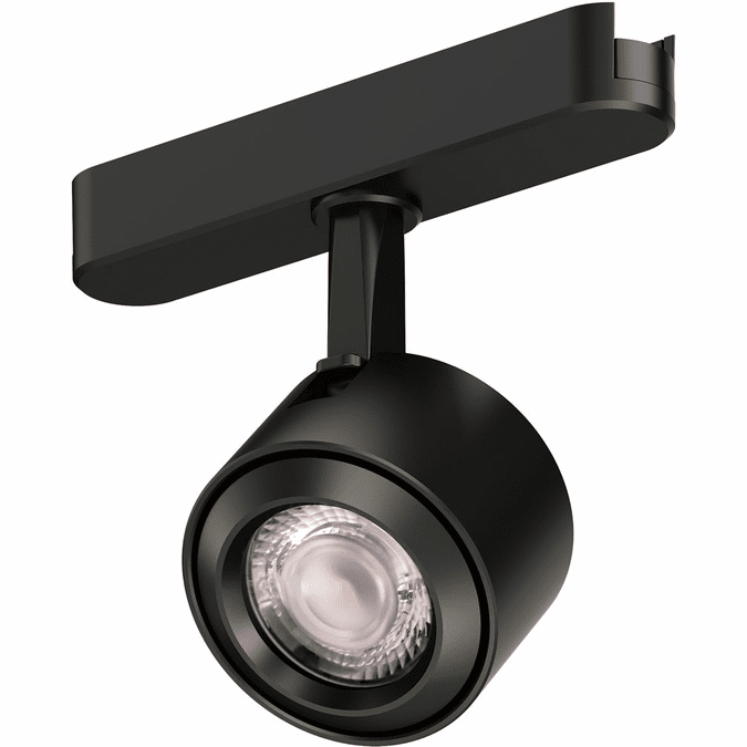 ET2 ETL21211-BK Continuum Contemporary Black LED 2" Spot Light Track ...