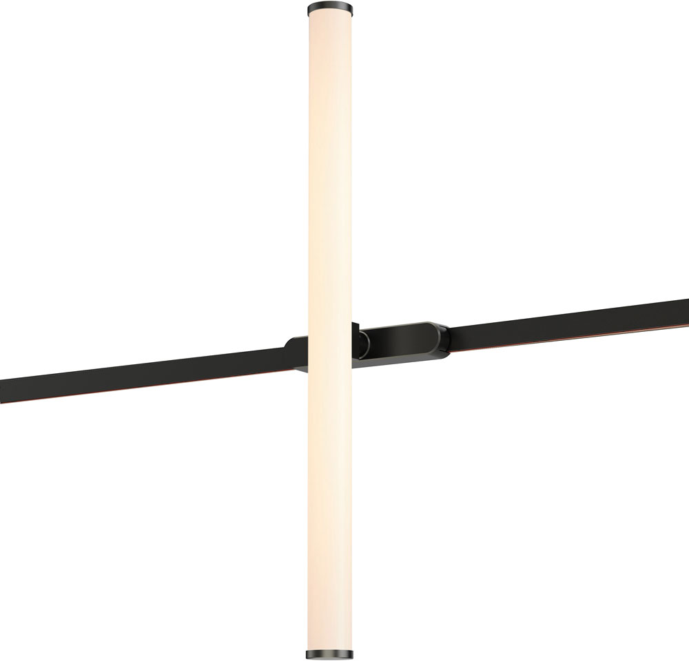 ET2 ETL21232-BK Continuum Modern Black LED 20" Tube Light Track Lighting - ET-ETL21232-BK