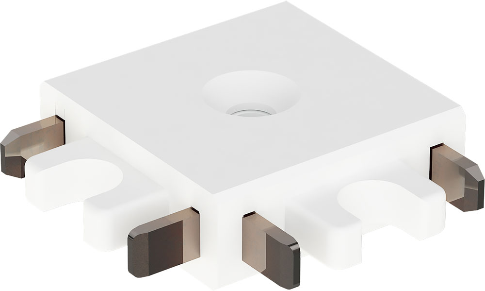 ET2 ETMSC90-2WALL-WT Continuum Contemporary White 90 Degree Corner ...