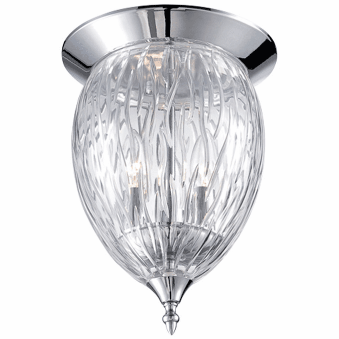 Eurofase 28043-010 Hazel Contemporary Chrome Flush Mount Ceiling Light Fixture - EUR-28043-010