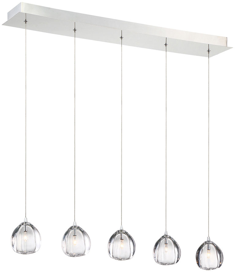 Eurofase 29044-016 Lucido Contemporary Chrome Halogen Multi Hanging ...