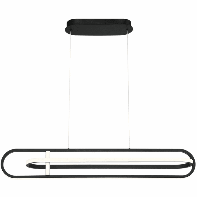 Eurofase 37039-011 Demark Contemporary Matte Black LED Island Light ...