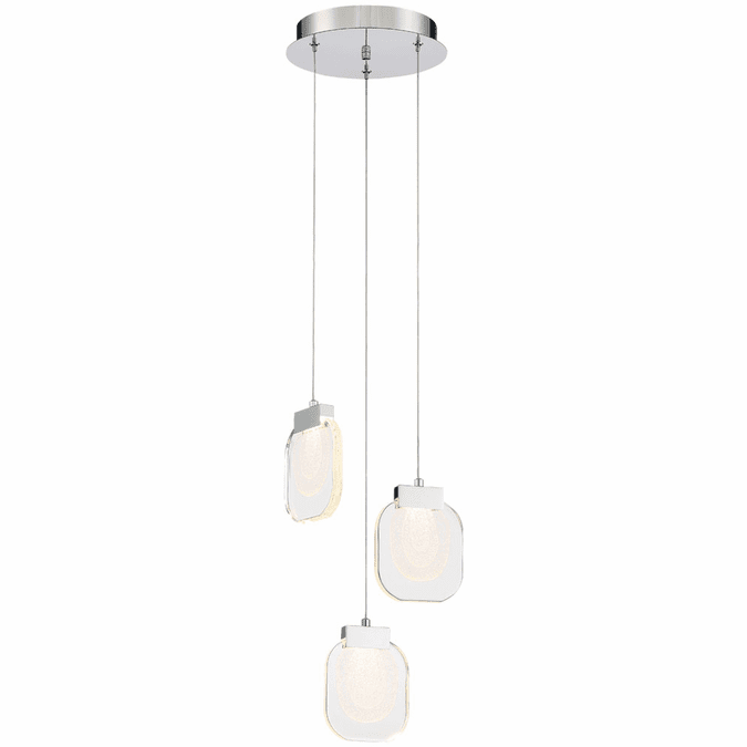 Eurofase 38042-020 Paget Modern Chrome LED Multi Drop Lighting Fixture ...
